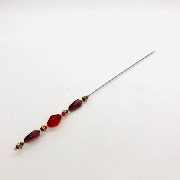 Vintage | Jewelry | Vintage Large Glass Hat Stick Pin | Poshmark